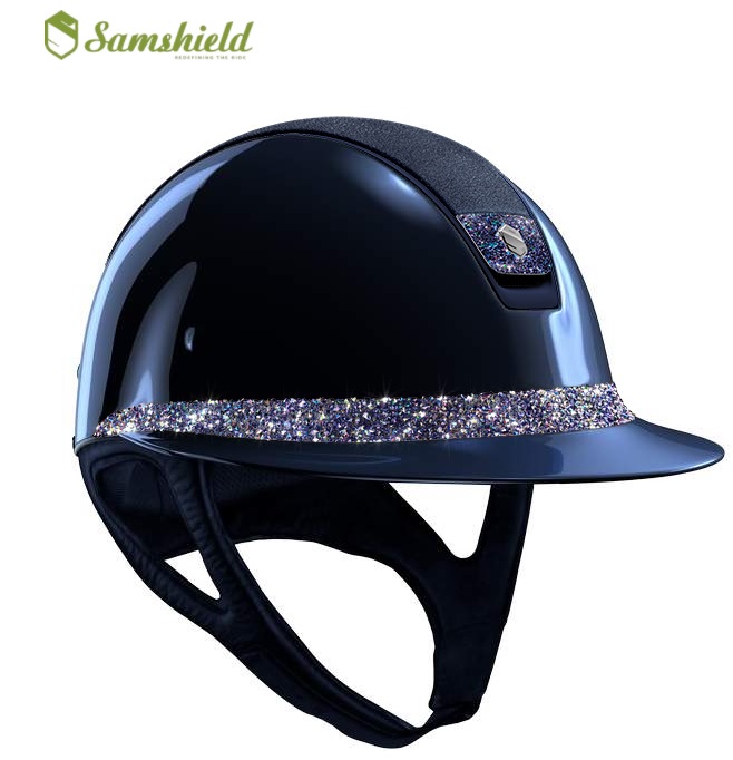 Levade Ruitersport Miss Shield Glossy Blue Paradise Shine Alcantara Top ...