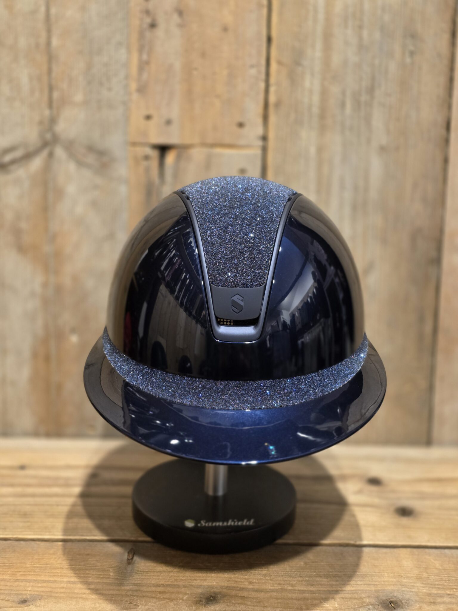 Levade Ruitersport Samshield Miss Shield Glossy Blue Swarovski Crystal ...
