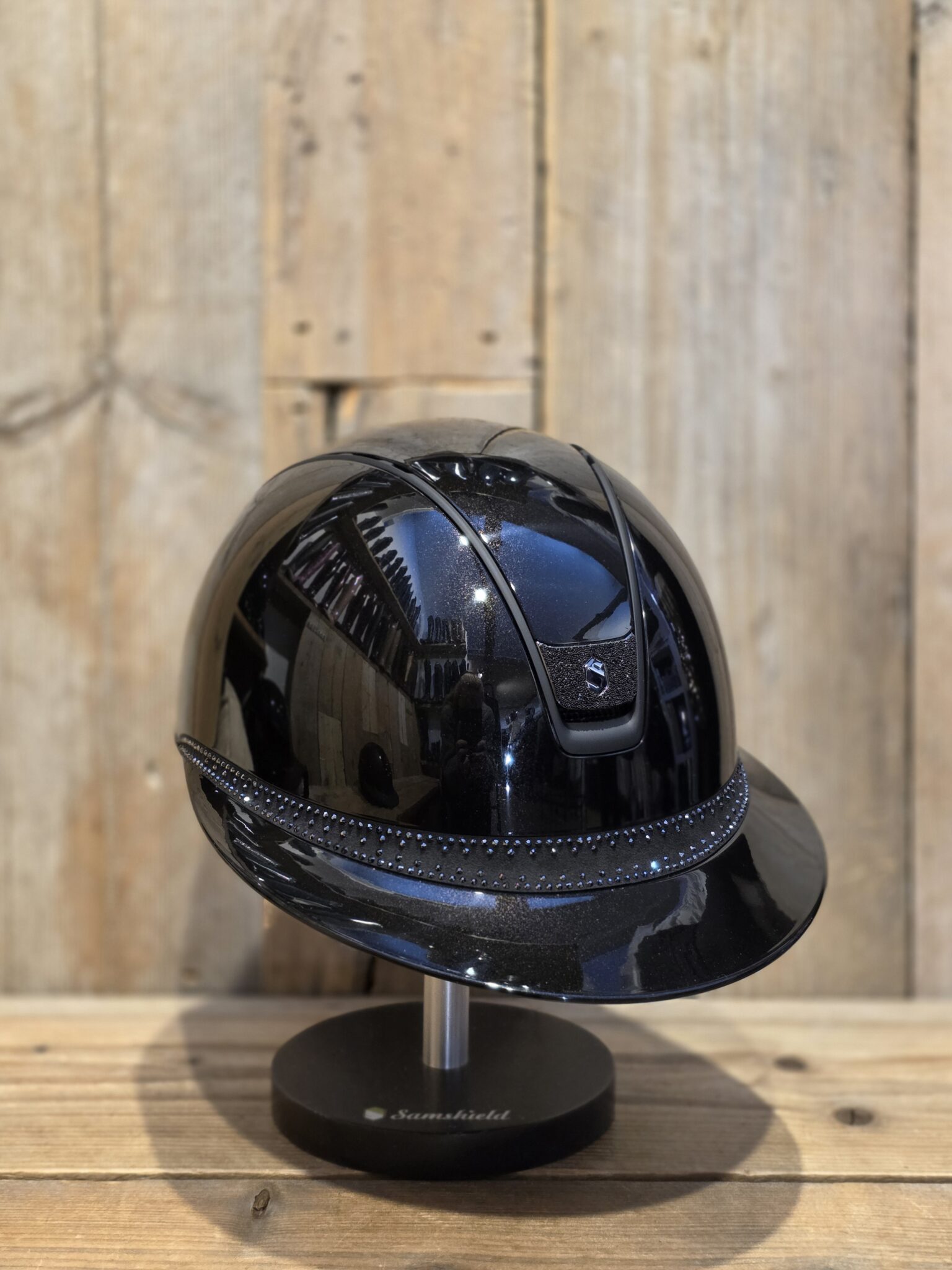 Levade Equestrian Samshield Miss Shield 2.0 Glossy Black Frontal Band ...